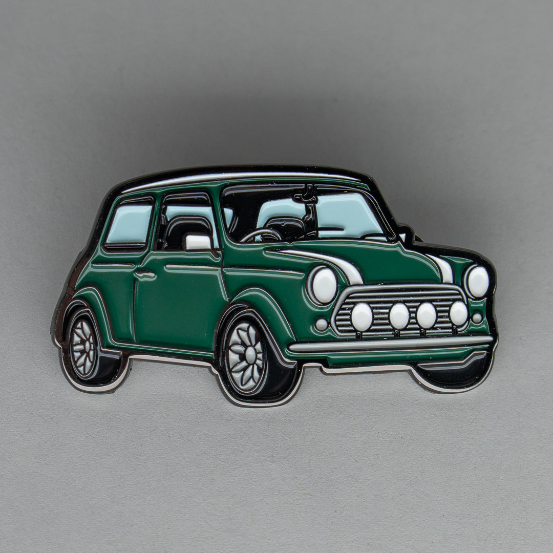 Mini Cooper Sportspack Enamel Pin - British Racing Green – Classic Mini ...